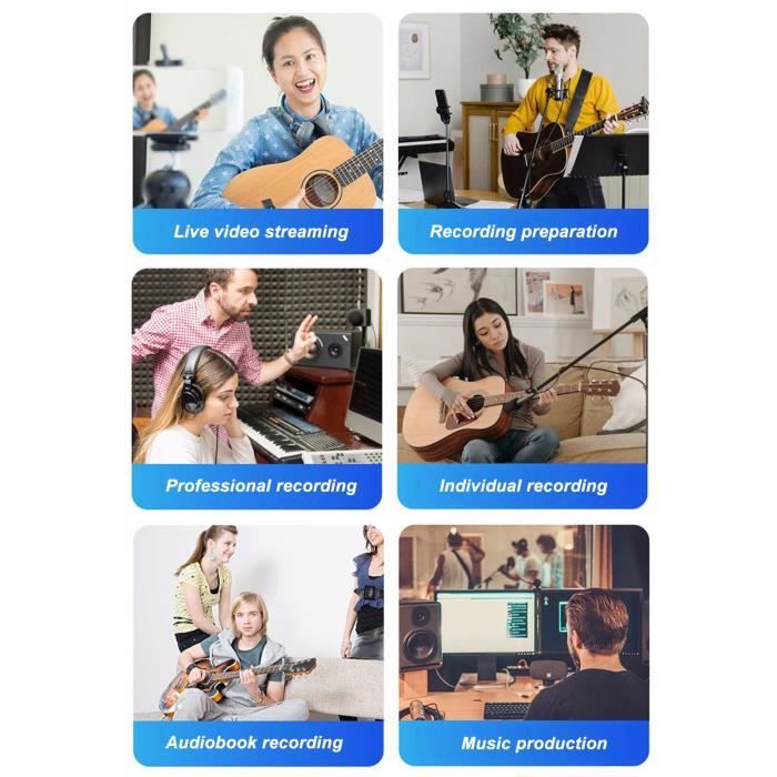 Tbest mini mixeur Table de mixage 4 canaux prise en charge du disque U ...