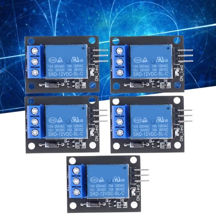 Module de contrôle de relais 5 pièces Module de relais 1 canal ...