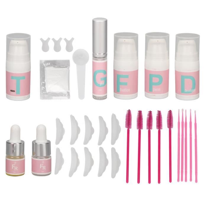 Kit de teinture pour cils - ATYHAO - Café - Permanent et teint - 5 ...