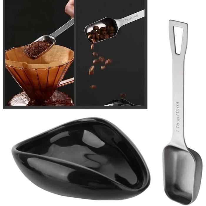 Plateau doseur de café, plat à grains de café, cuillère à mesurer ...