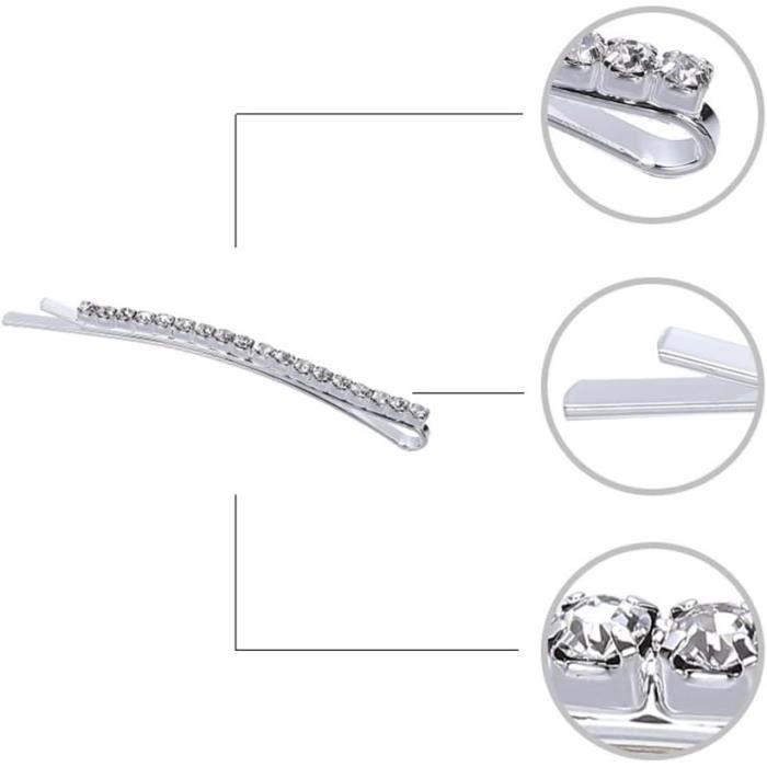 Lot De 10 Pinces À Cheveux À Paillettes Avec Diadème Pour Filles ...