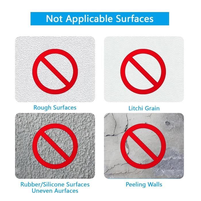 120 Pièces Double Face Extra Fort, 3M Adhésif Dace Puissant 3 Formes ...