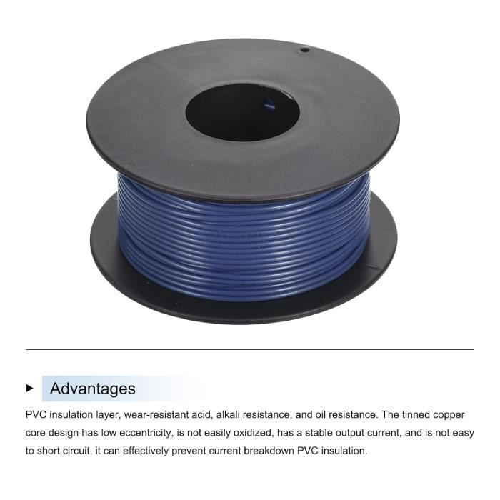 Fil De 26Awg,Fil De Raccordement En Pvc De Calibre 26,Fil Électrique En Cuivre Étamé Ul1007 En ...
