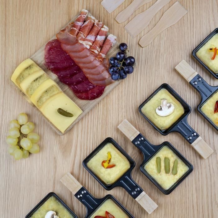 Appareil à raclette HKOENIG - WOD360 - Jusqu'à 8 personnes - Pierre à ...