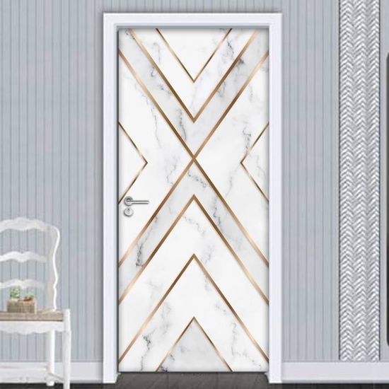 Wzikzh 3D Autocollant Porte Sticker Pour De Placard Cuisine Crativit ...