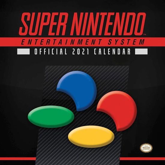 Calendrier Mensuel 2021 Nintendo SNES, Calendrier Mural 12 Mois, 30 x ...