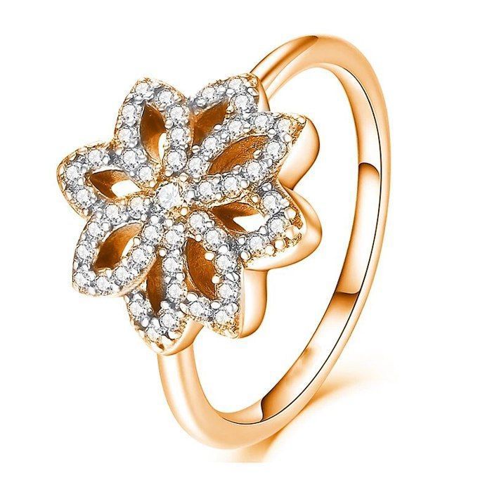 Bagues en argent plaqué coeur pour femmes,bijoux européens,fleur,nœud ...