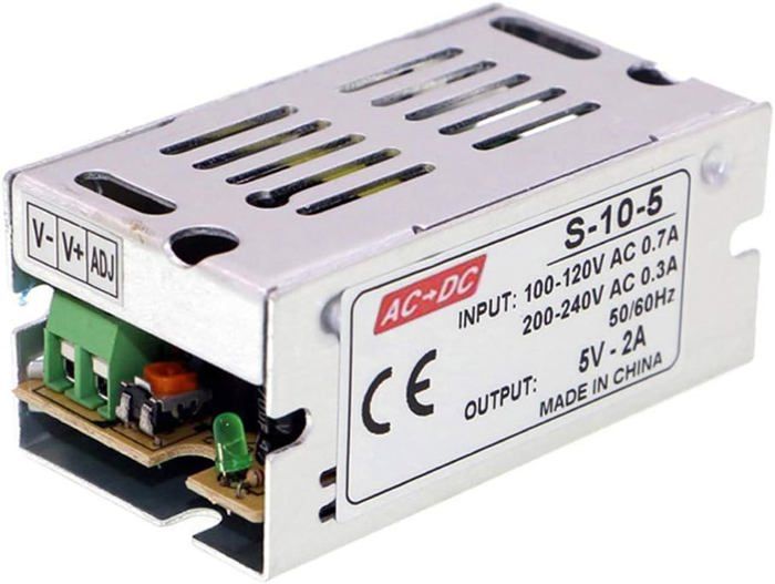 Alimentation 5V 2A 10W Transformateur AC 110V / 220V à DC 5V ...