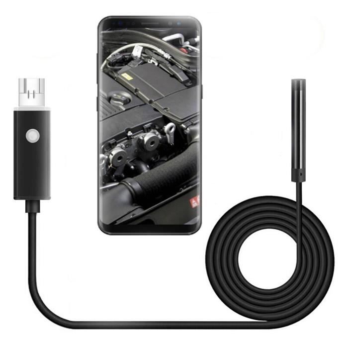 5.5mm - 10M - câble souple - Endoscope USB 5.5mm IP67, tuyau boroscope ...