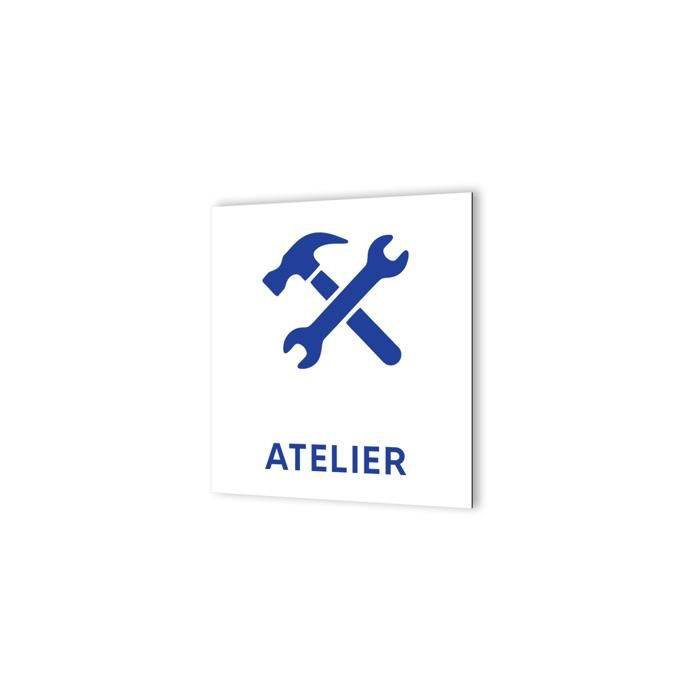Pictogramme format 20 cm x 20 cm en Dibond Blanc Picto Bleu - Modèle ...
