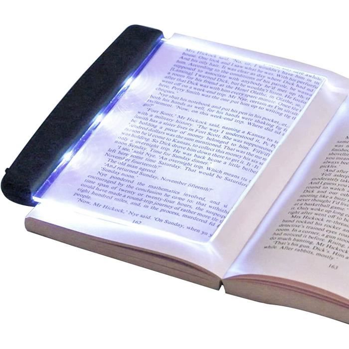 Plaque Plate Livre Lumière, Lampe de Lecture, Lampe Livre à LED ...