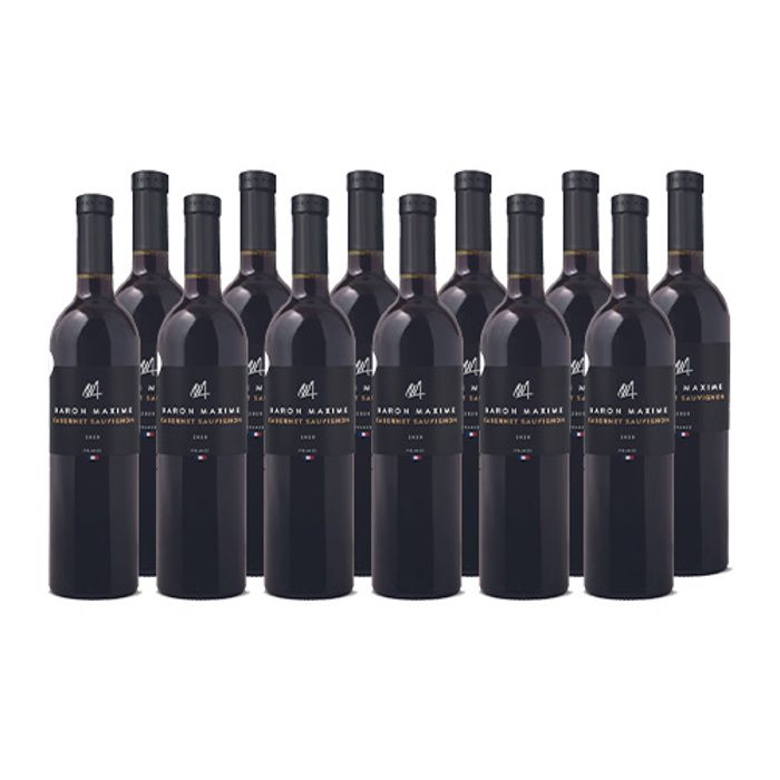 BARON MAXIME CABERNET SAUVIGNON Vin de France Rouge 2020 12x75cl - La ...