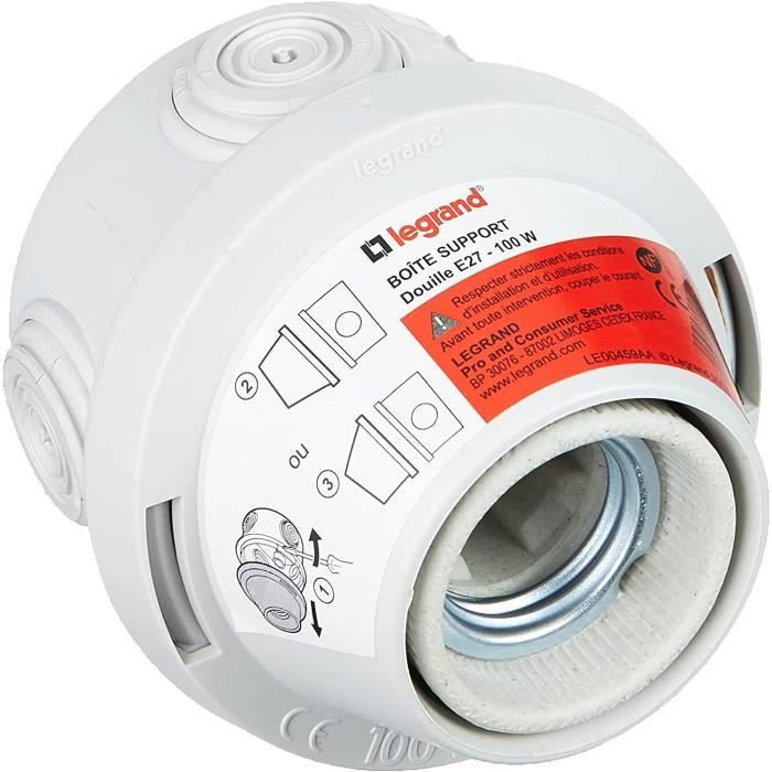 Douille étanche pour applique pour ampoule E27 [W11] - Cdiscount Bricolage