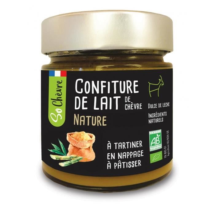 Confiture de Lait de Chèvre Nature* BIO - Cdiscount Au quotidien