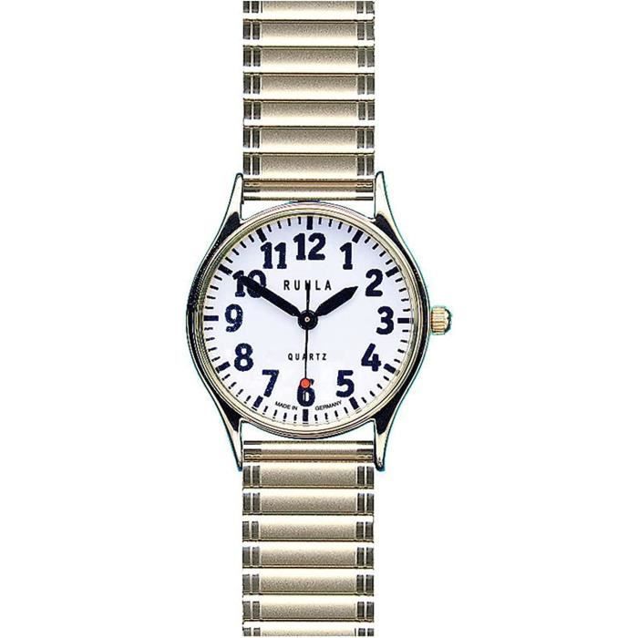 Montre speciale Ruhla - A quartz - Avec chiffres extra larges - Boitier ...