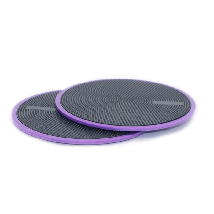 Disques coulissants pour Fitness - Massage violet - 2 pièces - Plaque ...