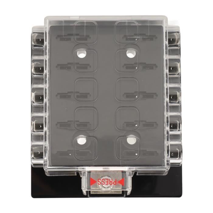 Cikonielf bornier à fusible Boîte à fusibles à lame de bloc de fusibles ...