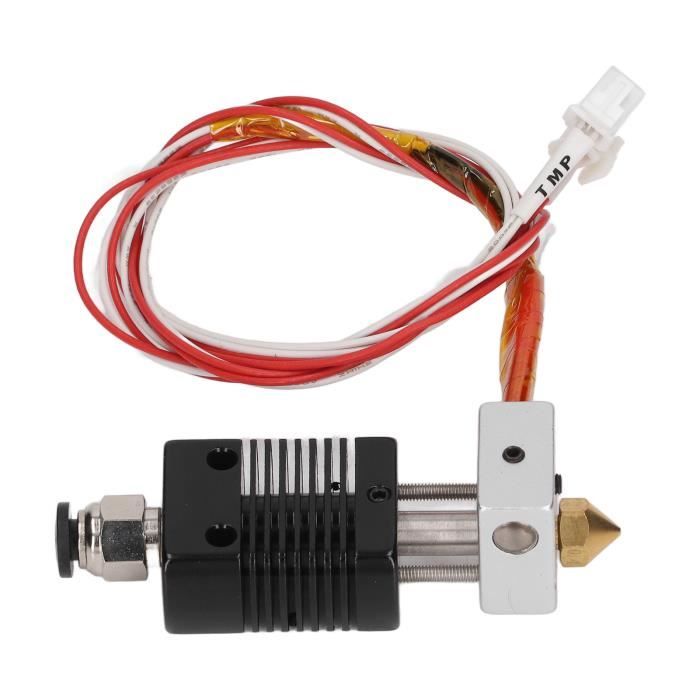 Hotend d'imprimante 3D - CIKONIELF - 0,4mm - 24V 40W - Compatible Anet ET4 - Aluminium et laiton ...