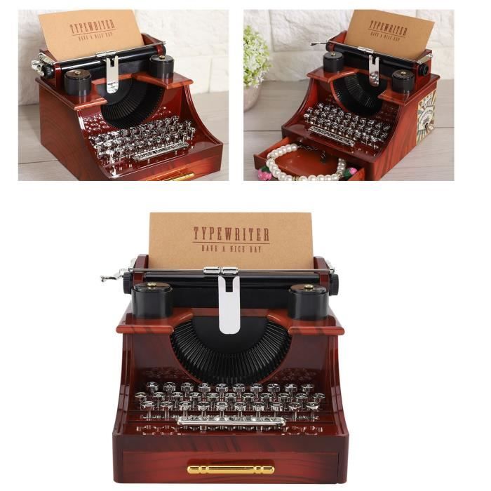 Boite À Musique De Machine À Crire Boite À Musique, Boite À Bijoux Mécanique Boite À Musique ...