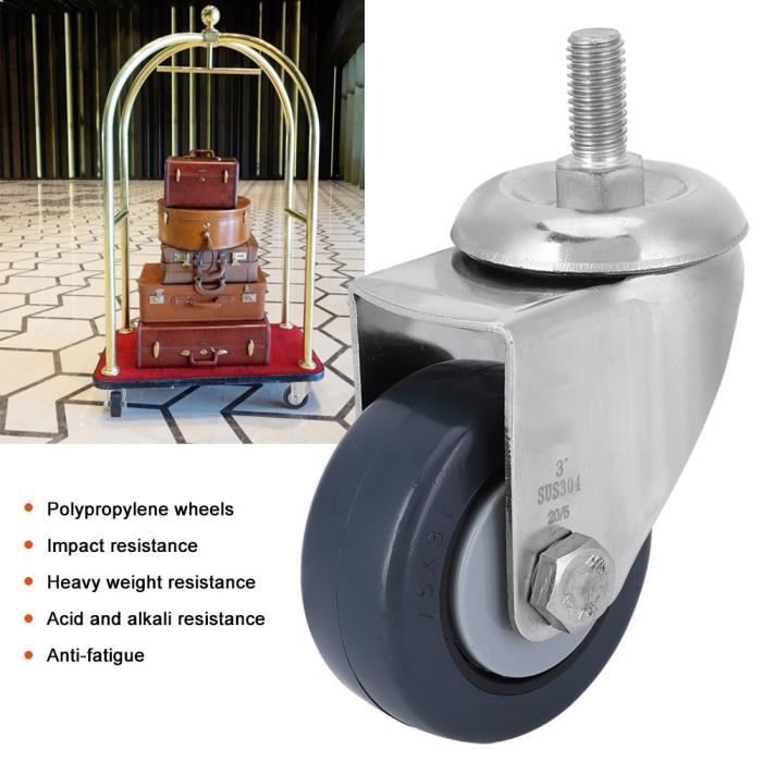 EJ.life Roues de chariots Roue de Roulette Accessoire de Chariots ...
