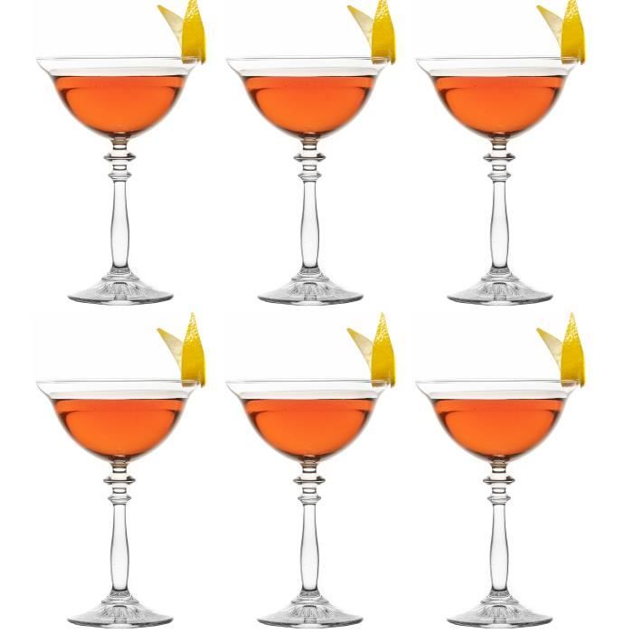 Libbey Coupe à Cocktail 1924 - 245 ml / 24,5 cl - 6 Pièces - Vont au ...
