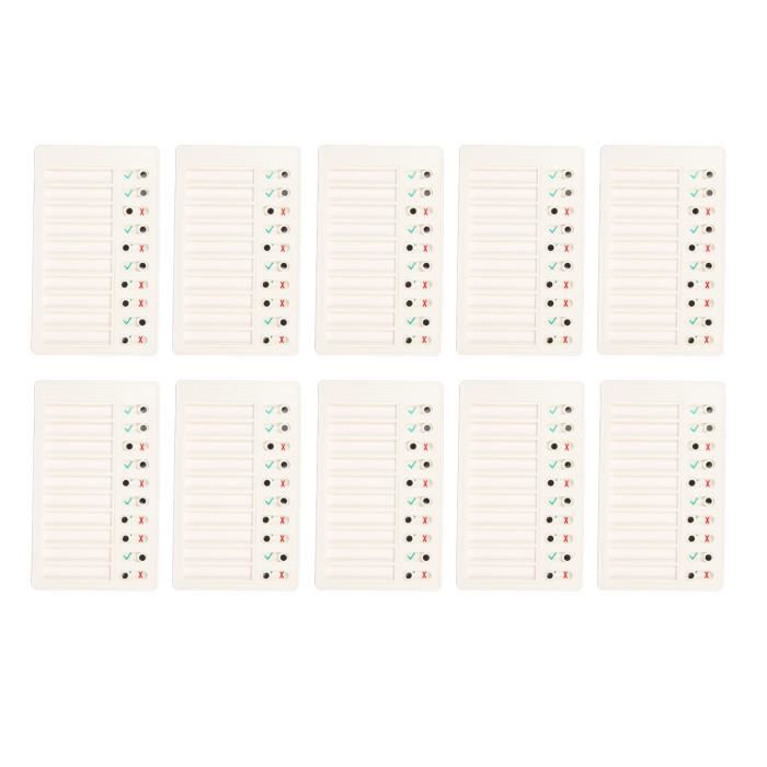 Tableau de liste de contrôle des tâches - QQMORA - 10 pièces ...