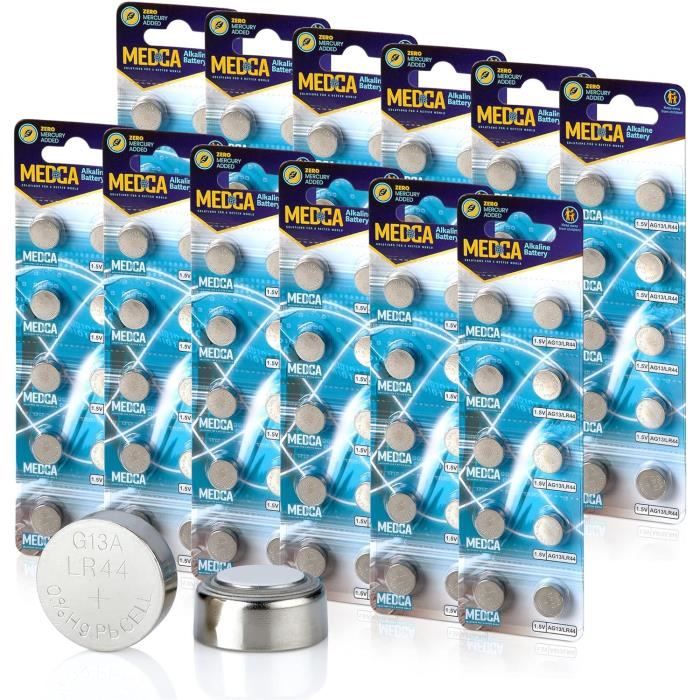 Piles LR44 - Paquet de 120 pièces - Piles alcalines 1,5 V AG13 357 303 ...