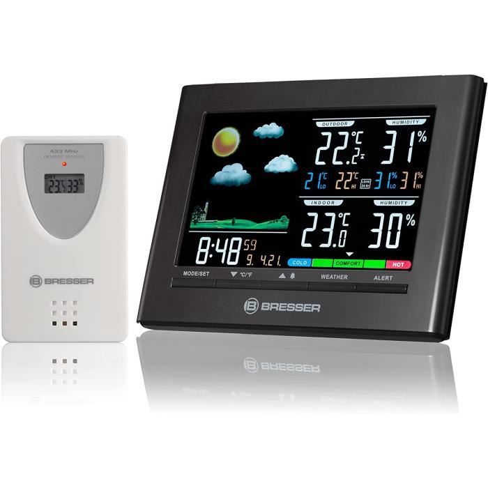 Bresser Neomeo 7007330 Station Météo Sans Fil Avec Prévision Météo ...
