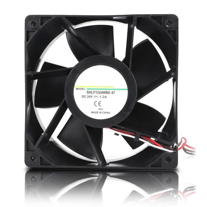 24V Ventilateur De Refroidissement Onduleur 28.8W 4800 Tr-Min Ventilateur De Boîtier D ...