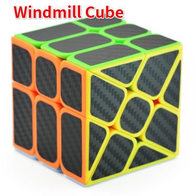 CASSE-TETE,Windmill Cube--Cube magique en Fiber de carbone, 2x2, 3x3 ...