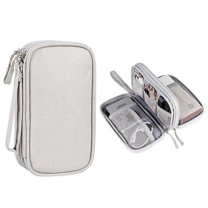 ACCESSOIRES POUR CABLE,Ardoisé--Sac de rangement Portable 1Pc ...