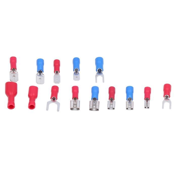 Zerone Kit d'assortiment de connecteurs de bornes 140Pcs Bornes Connecteurs Assortiment Kit ...