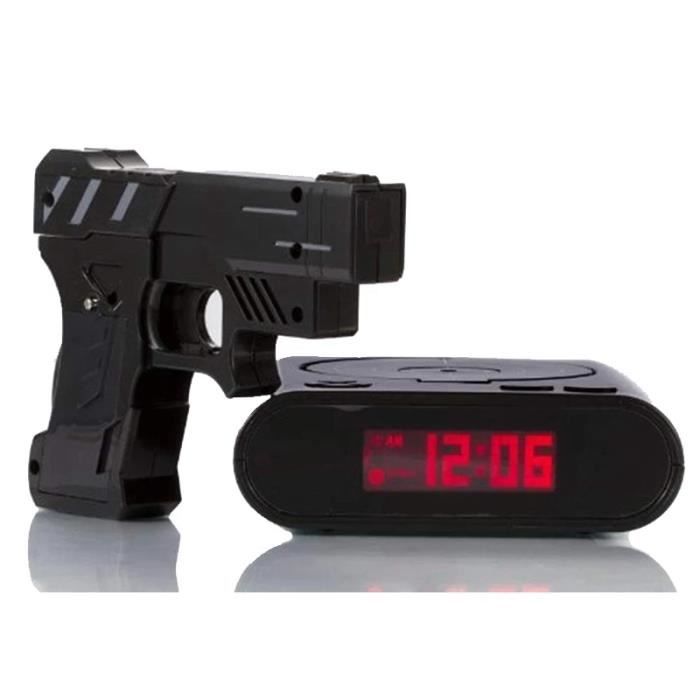 Noir - Gadget pistolet de tir Laser, alarme numérique électronique de ...