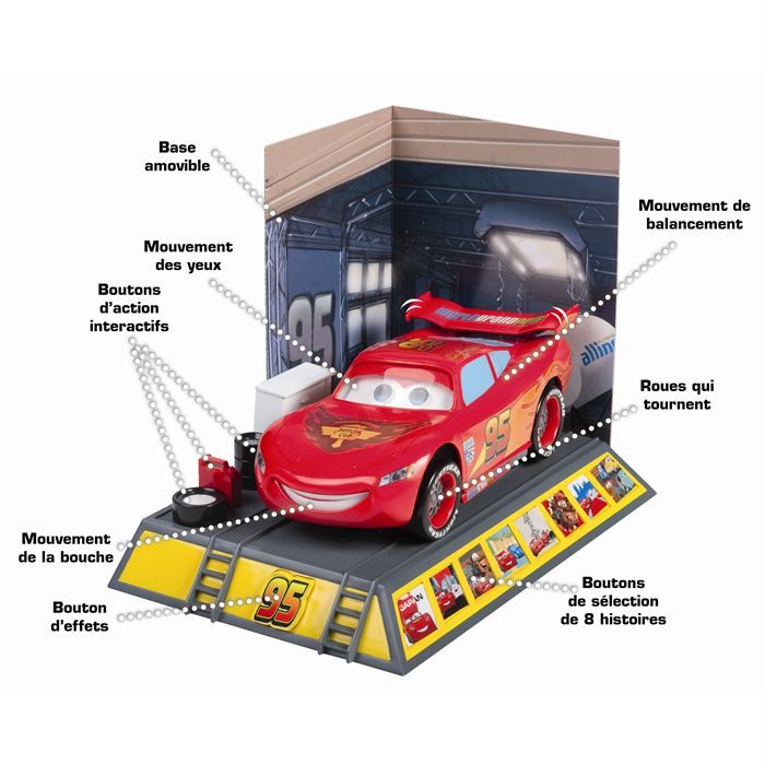 Lighting Mc Queen Story Teller Cars 2 - Cdiscount Jeux - Jouets