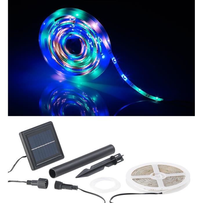 Bande À Led Solaire 90 Led 3 M - 3 Couleurs[J7025] - Cdiscount Maison