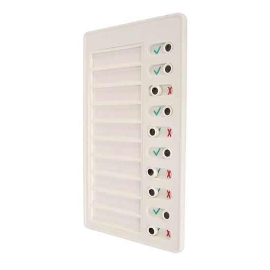 Tableau de liste de contrôle des tâches - QQMORA - 10 pièces ...