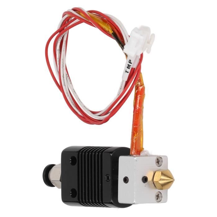 Hotend d'imprimante 3D - CIKONIELF - 0,4mm - 24V 40W - Compatible Anet ET4 - Aluminium et laiton ...