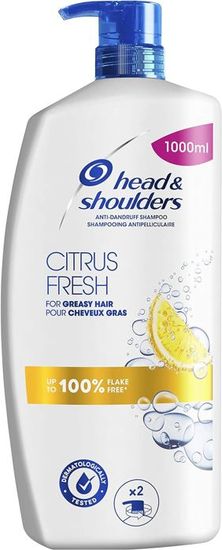 Head and Shoulders Citrus Fresh Shampoing Antipelliculaire Citron 1 l (Lot de 1).[G721 ...