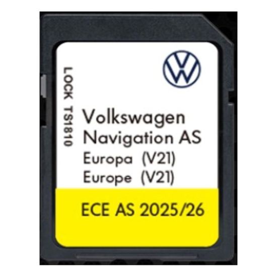 Carte SD Navigation GPS Europe - v21 ECE 2025 2026 - compatible avec Volkswagen VW Discovery ...