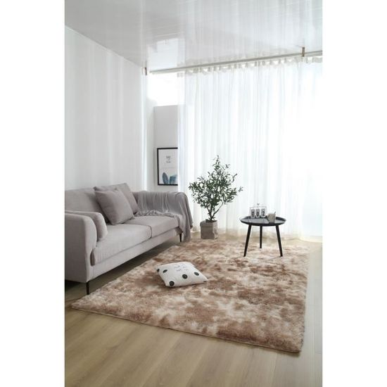 Tapis 50x200cm Chambre Modernes de Salon Soft Tapis à Poils Longs Extra ...