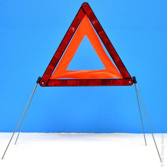 Prorisk - Triangle de signalisation rouge pliable - Cdiscount Auto