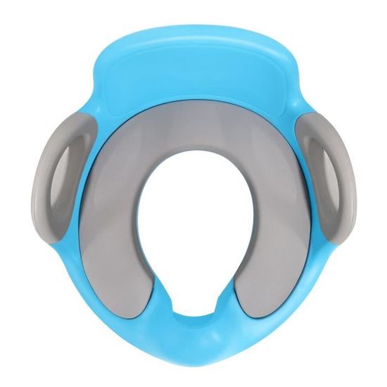 LILIIN Siège WC Enfant Pliable Bleu-Gris, Réglable en Hauteur ...