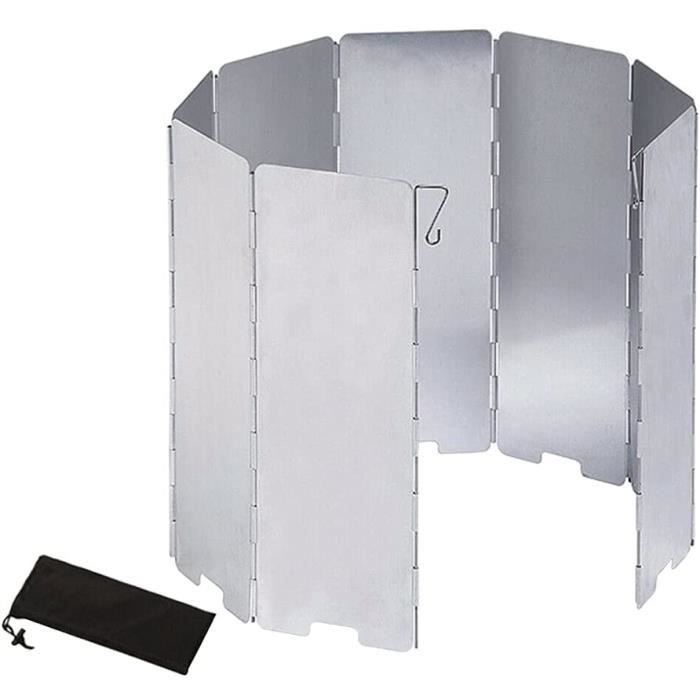 Pare-Vent de Camping Poêle à gaz d'extérieur pare-br pliante Camping ...