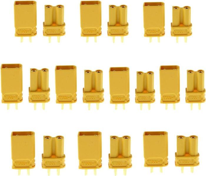 PAPIER TOILETTE-10 Pairs Amass XT30U (Mise à Niveau XT30) Males Femelles Prises Connecteurs ...