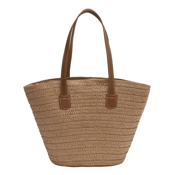 Sac à main en paille pour femmes, sac de plage d'été fait à la main ...