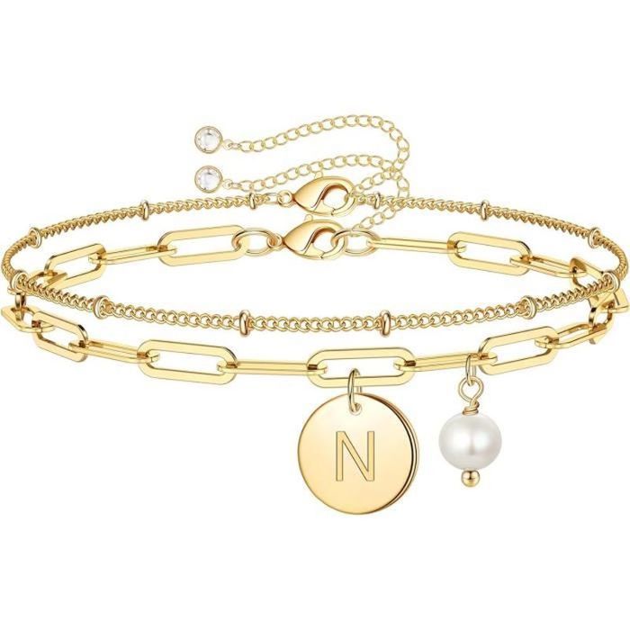 BRACELET - GOURMETTE - JONC TINGracelet en or Femme Plaqué Or 14 Carats ...