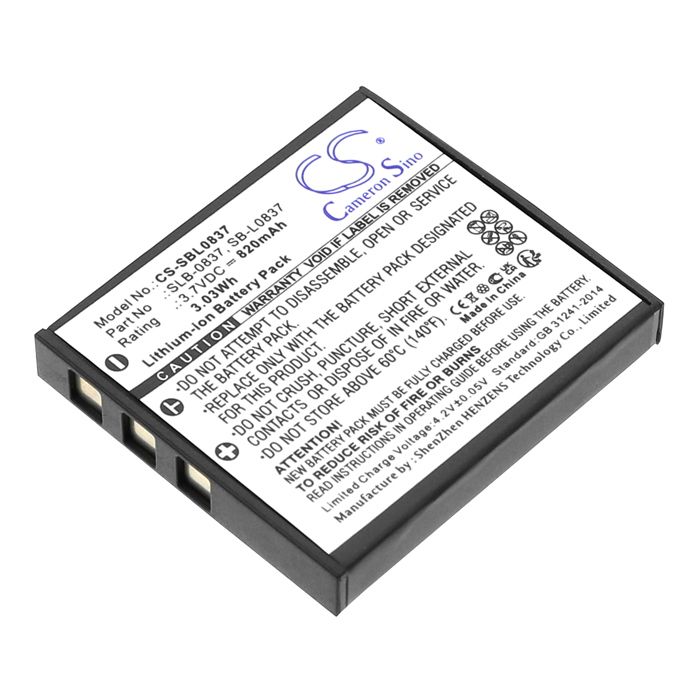 TECHTEK CS-SBL0837 Batterie compatible avec [Samsung] Digimax i5 ...