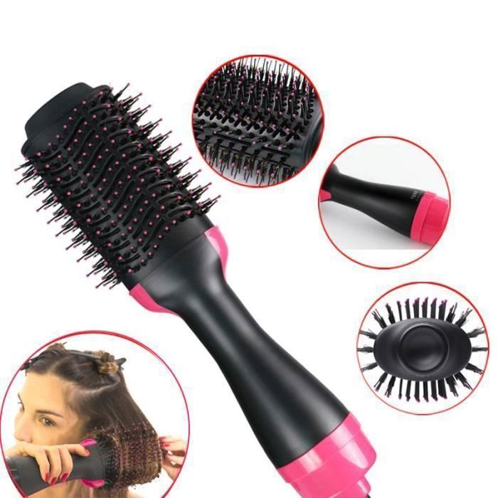 Brosse Soufflante 2 En 1 Professionnel Sche-cheveux Brosse Cheveux ...