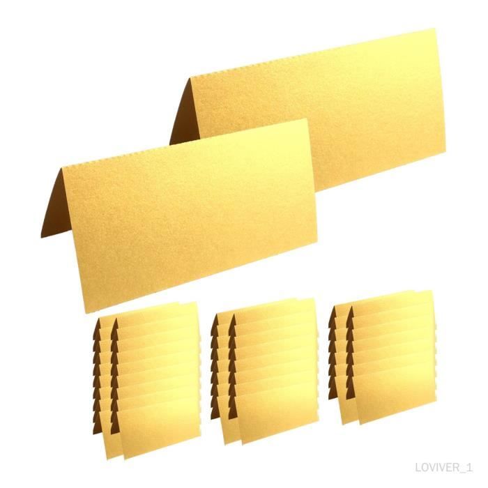 50x Marque-places de mariage Cartes de table de buffet Étiquettes ...