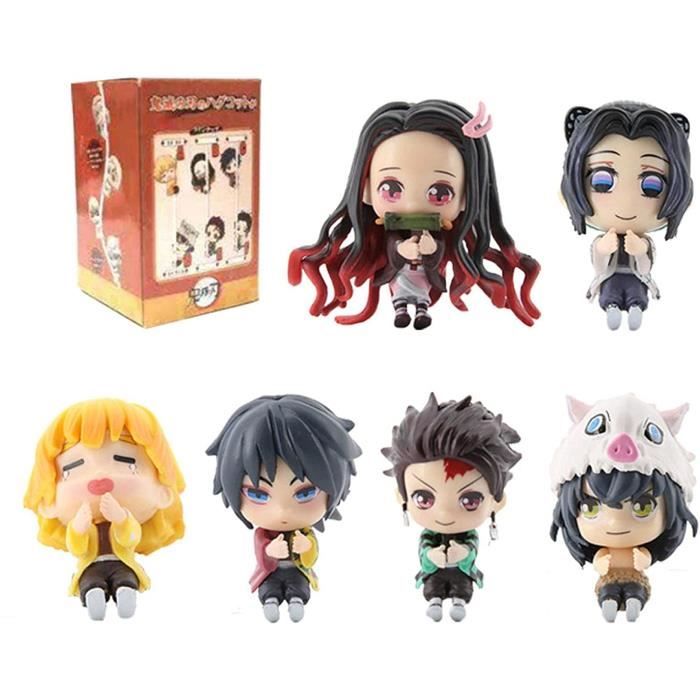 YIDIANIDAN 6 Pcs Mini Demon Slayer Blind Box - Mysteries Box, Q Version ...